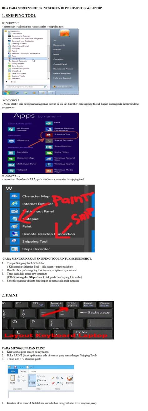 Dua Cara Screenshot Print Screen Di Pc Komputer And Laptop Ibrahim M Yusof