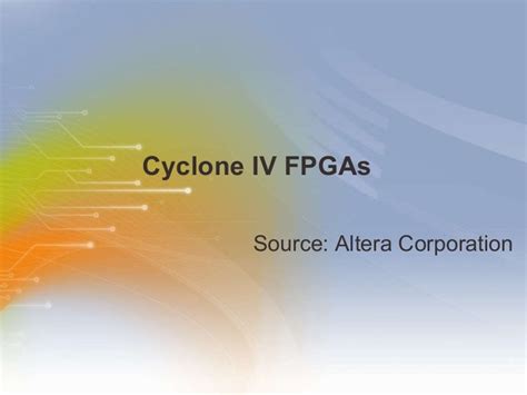 Cyclone Iv Fpga Device