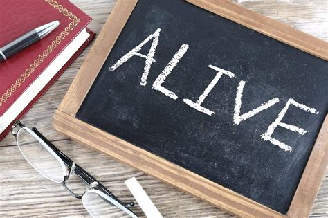 Alive Free Of Charge Creative Commons Chalkboard Image