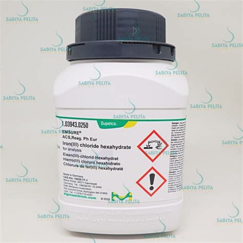 Jual Iron III Chloride Hexahydrate For Analysis Merck 1 03943 0250 Kota Bandung Sabiya