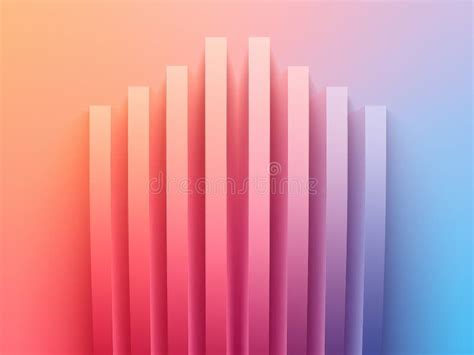 colorful gradient abstract pattern with tall vertical columns on a soft background stock
