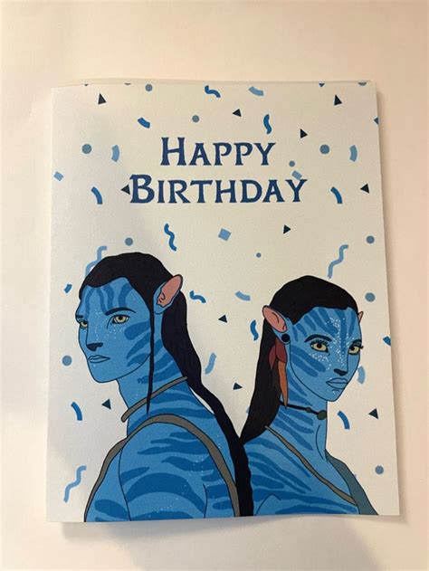 Avatar Birthday Card Avatar The Way Of Water Avatar 2 Etsy Canada