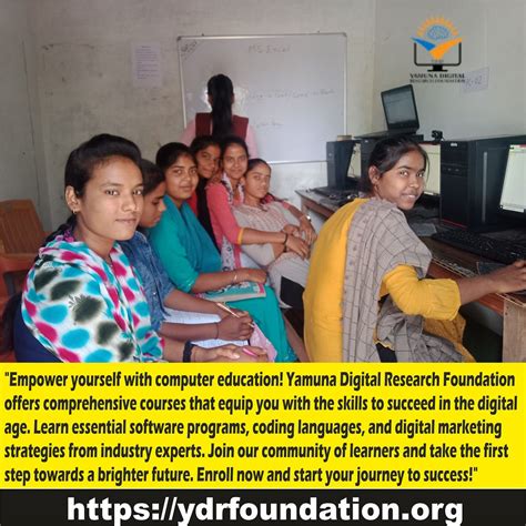 Yamuna Digital Research Foundation On Linkedin Digitaleducation Computerskills