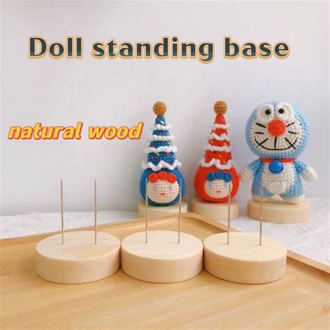 Vvs Crochet Doll Display Stand Wooden Doll Standing Base Crochet