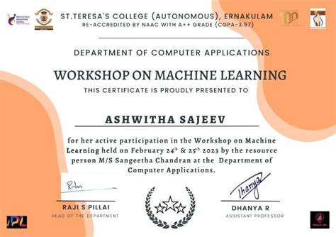 Ashwitha Sajeev On Linkedin Pleased To Inform That I Have Attended A