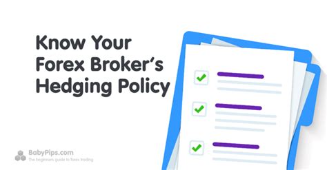 了解外汇交易经纪商的对冲政策
