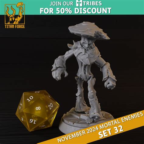 3d Printable Rpg Monsters Dnd 5e Mortal Enemies Set 32 By Titan Forge Miniatures