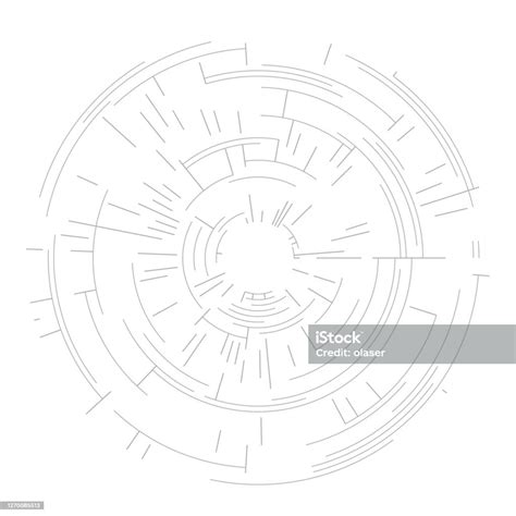 추상 연결된 선 극성 좌표 중간에 공간을 복사합니다 라인의 전역 색상 그라데이션을 참고하십시오 연결에 대한 스톡 벡터 아트 및 기타 이미지 Istock