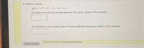 Solved A function is given g t t³ t² t t Chegg