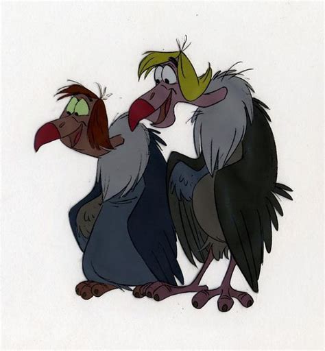 Jungle Book Vultures Production Cel Featuring Vultures From The Jungle