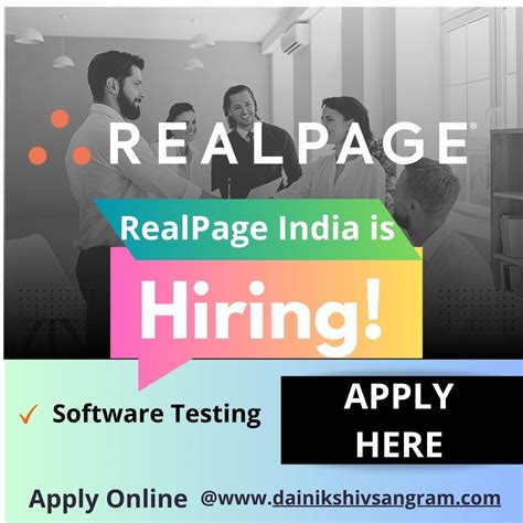 Realpage India Is Hiring For Qa Software Engineer Software Testing Jobs