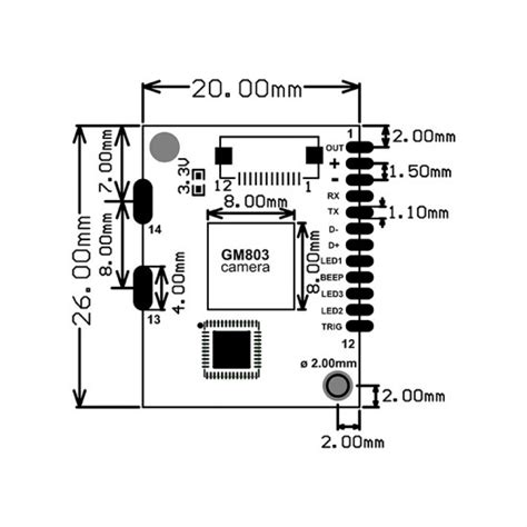 Buy Grow Gm803 S 640x480 Cmos Usbttl 232 Interface 1d2d Bar Code Qr