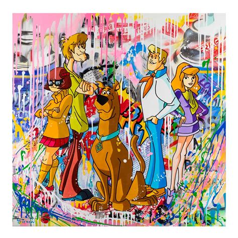 Original Acrylic Painting Scooby Doo Etsy