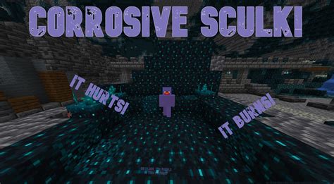 Corrosive Sculk Minecraft Mod