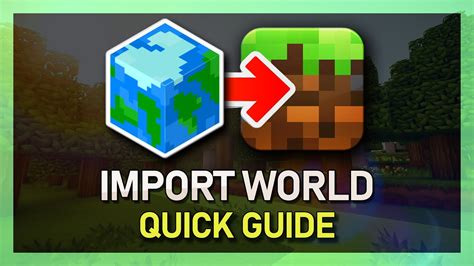 How To Import Minecraft World Guide Youtube