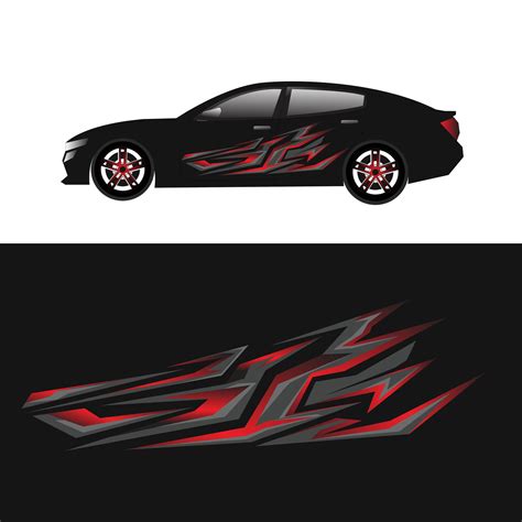 Vector Car Body Decal Wrapping Stickers Car Background Stickers