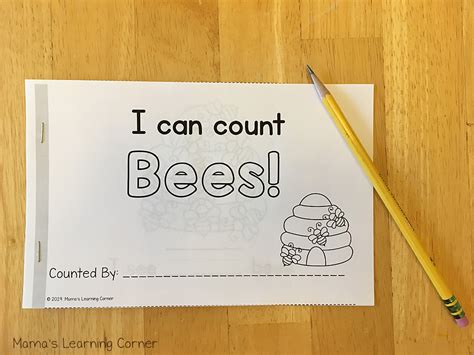 I Can Count Bees Counting Booklet Mamas Learning Corner