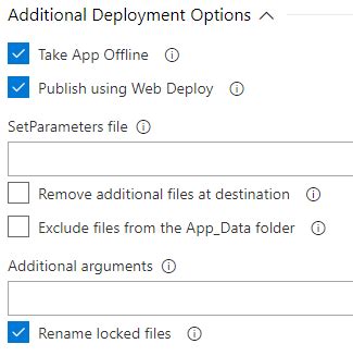 Getting ERROR FILE IN USE While Using Web Deploy In Azure App Service Task V Stack Overflow