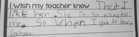 I Wish My Teacher Knew School And The City