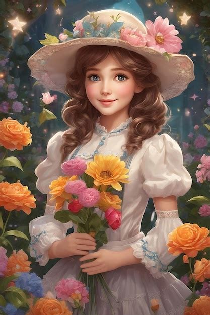 La Chica Hermosa Del Anime Foto Premium