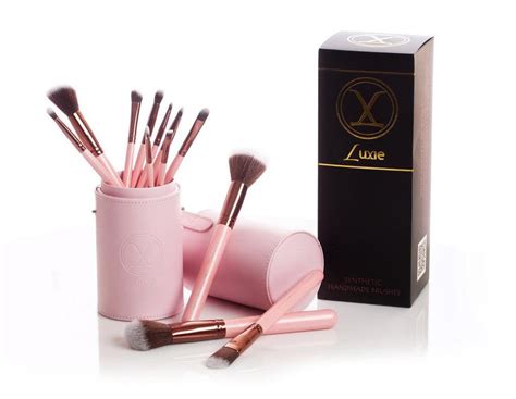 Luxie Rose Gold Collection Synthetic 12 Piece Makeup Brush Set
