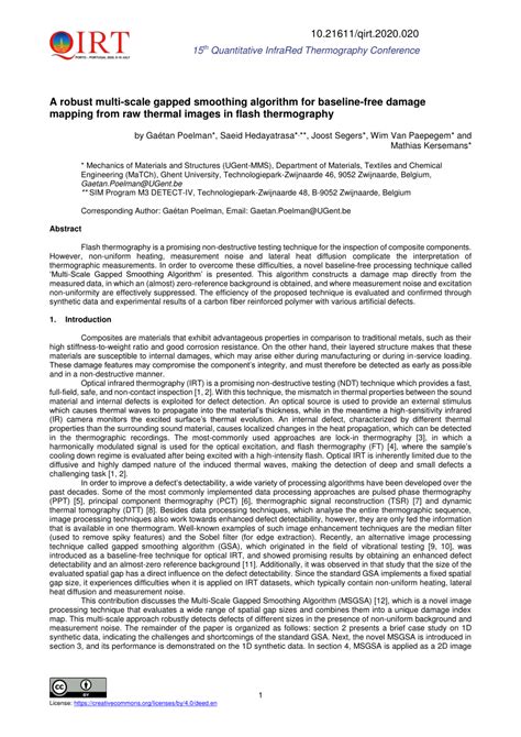 pdf a robust multi scale gapped smoothing algorithm for baseline free