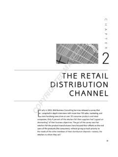The Retail Distribution Channel The Retail Distribution Channel Pdf