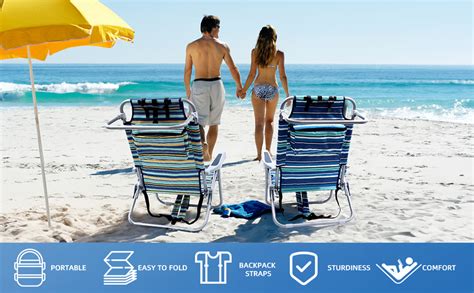 Yestomo Backpack Beach Chair For Adults Folding Beach