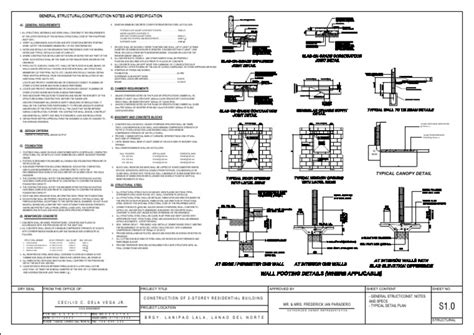 General Structuralconstruction Notes And Specification Pdf