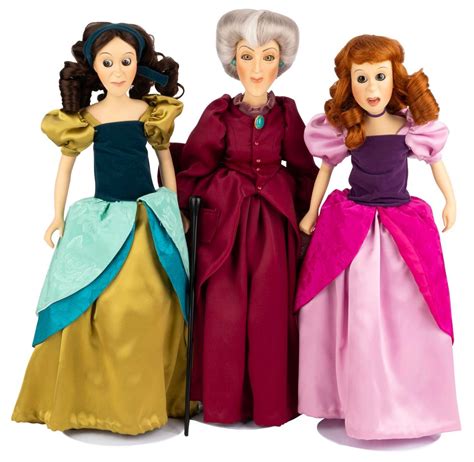 Lady Tremaine Anastasia And Drizella Porcelain Dolls Van Eaton