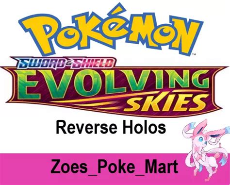 EVOLVING SKIES REVERSE Holo Select Your Own Pokemon Multibuy Discount PicClick UK