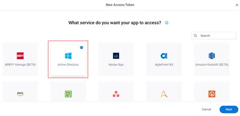 Access Token For Active Directory