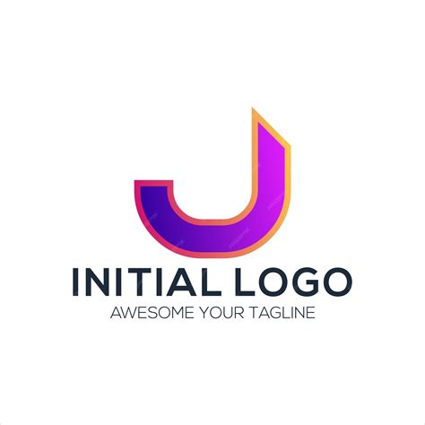 Premium Vector Initial J Logo Design Gradient Colorful