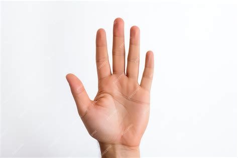 Premium Ai Image High Five Hand Gesture On White Background