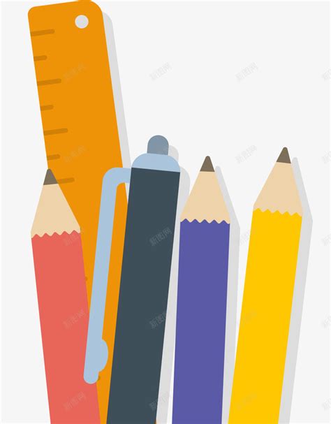 文具卡通图片 简笔画 手绘 文秘苑图库