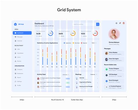 Hr Hub Interactive Hr Management Dashboard Behance