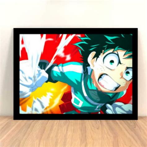 Quadro Midoriya My Hero Academia Boku No Hero No Elo7 Decora Geek