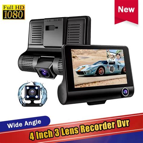 DashCam DVR 4p Full HD 1080P Enregistreur vidéo automatique à 3
