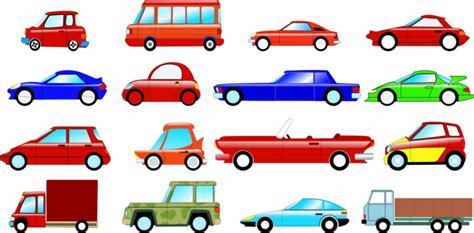 Cartoon Mini Car Vector Illustration City Mini Automobile Vector City