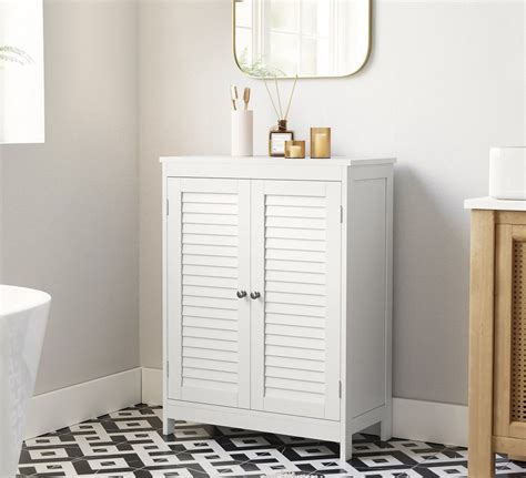 Vasagle Badkommode Bbc340w01 Badezimmerschrank 60 X 30 X 80 Cm Mit