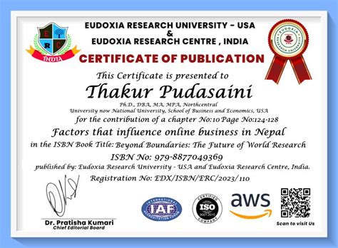 Dr Thakur Pudasaini Ph D Dba Ma Mpa On Linkedin I Am Thrilled To