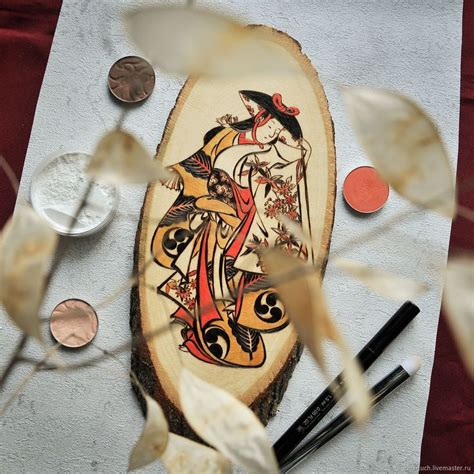 Интерьерный спил в японском стиле в интернет магазине Ярмарка Мастеров по цене 4500 ₽ Tegyiru