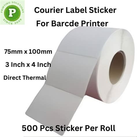 Courier Label Sticker Shipping Label Sticker 1 Roll 75mm X 100mm 3