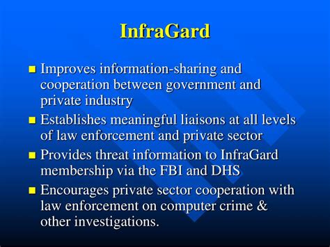PPT InfraGard A Partnership For Protection An Introduction PowerPoint Presentation ID