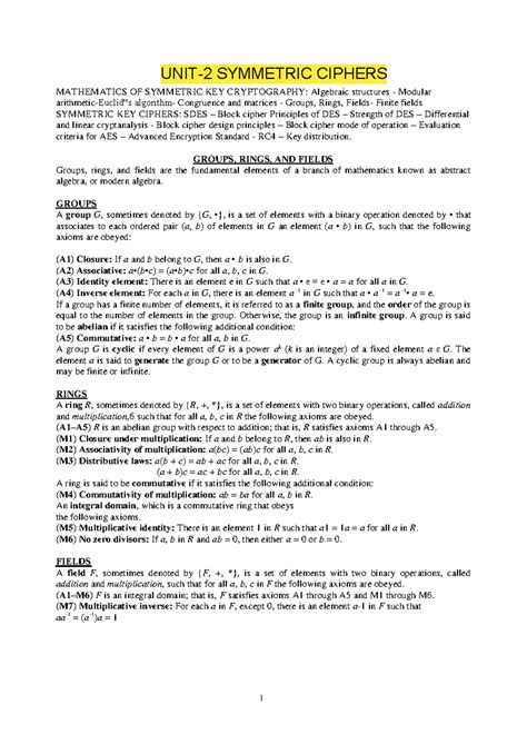 cb3491 cryptography and cyber security unit 2 unit ii symmetric