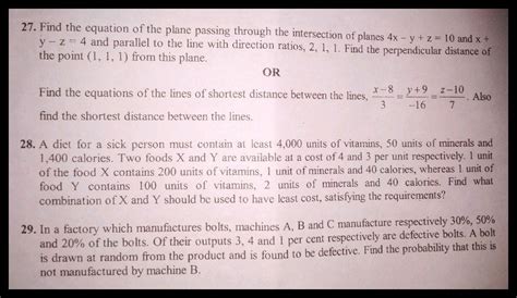 Equation Of Plane Passing Through 2 Points And Parallel To A Line Meritnation Tessshebaylo