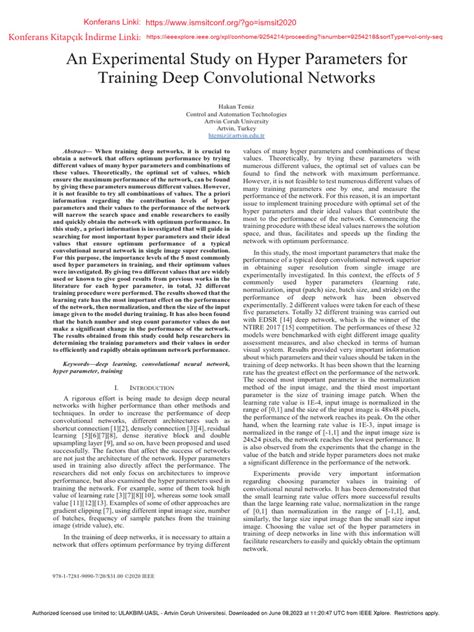 An Experimental Study On Hyper Parameters For Training Deep