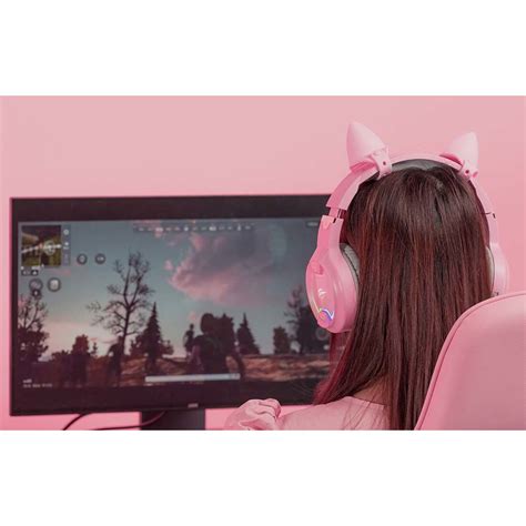 Гейминг слушалки Havit GAMENOTE H D RGB USB mm Розов eMAG bg