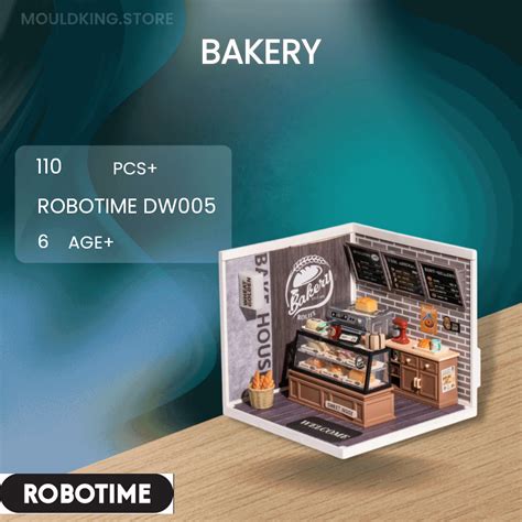Robotime Dw005 Bakery With 110 Pieces Mould King
