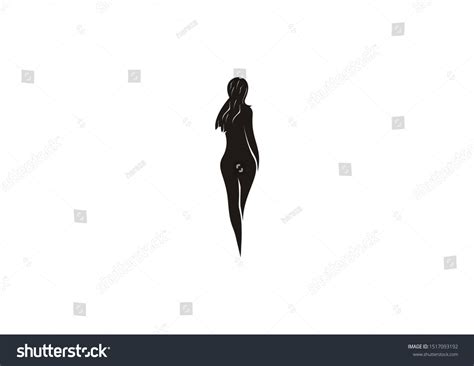 Vector Silhouette Sexy Woman Posing Stock Vector Royalty Free